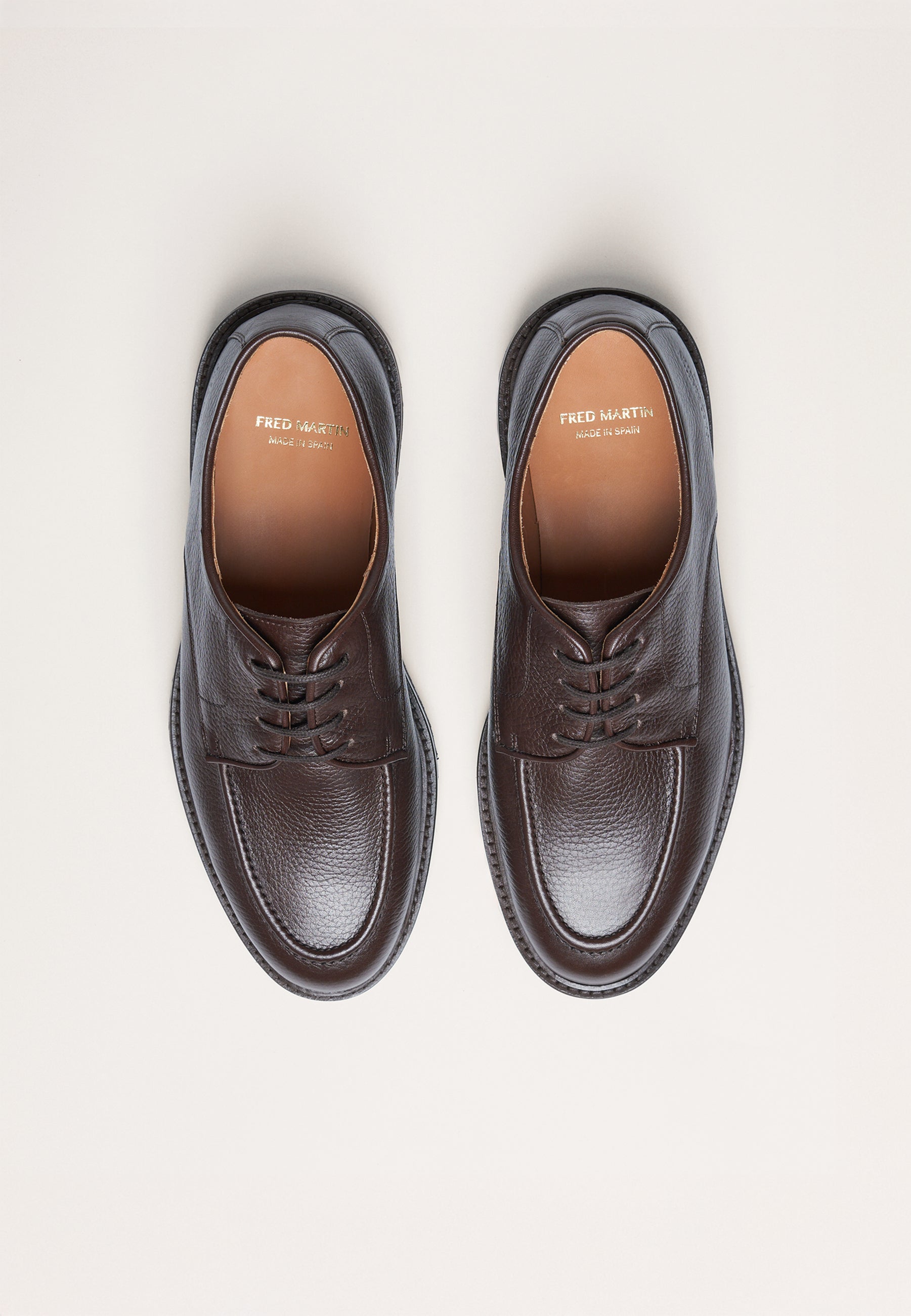 Derbies - Full-Grain Brown Leather – Fred Martin